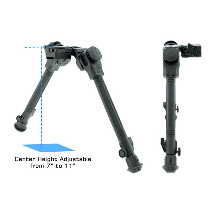 Leapers UTG Over Bore Heavy Duty Bipod 7-11" LP-TLBPOB01-A | Hunting Depot