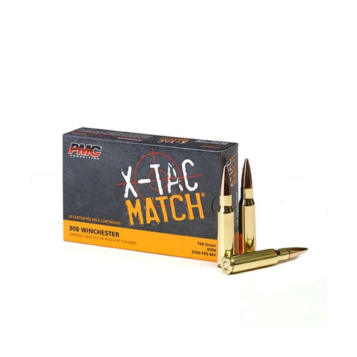 PMC .308 Winchester 168 Grain OTM X-TAC Matxh - 20 Bullets per Pack ...
